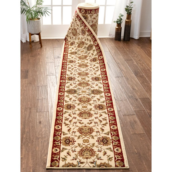 Darby Home Co Timeless Abbasi Ivory Custom Size Hallway Stair Runner ...