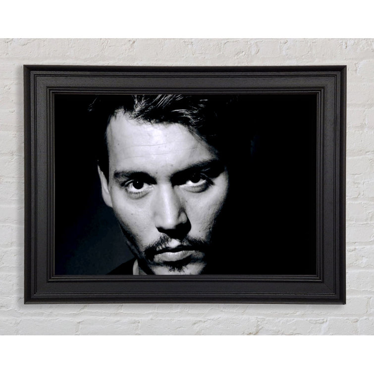 Ebern Designs Johnny Depp Face - Single Picture Frame Art Prints ...