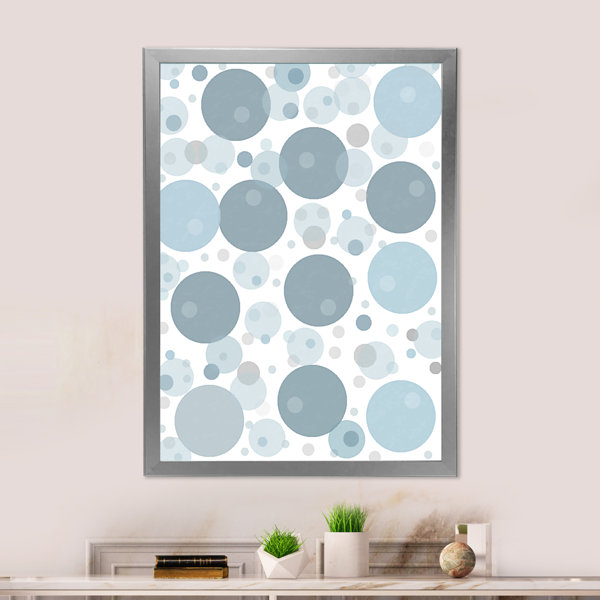 Ebern Designs Teal And Grey Circular Abstract " Teal And Gray Circular ...