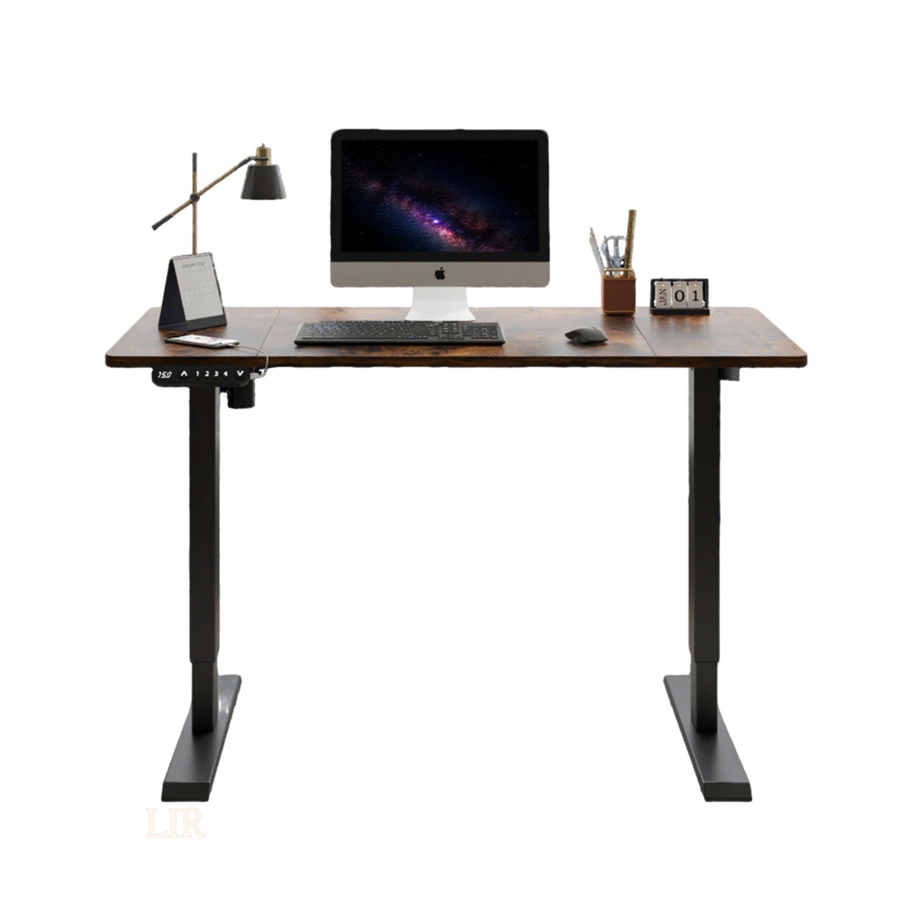 Latitude Run® Electric Standing Desk Height Adjustable With Sturdy ...