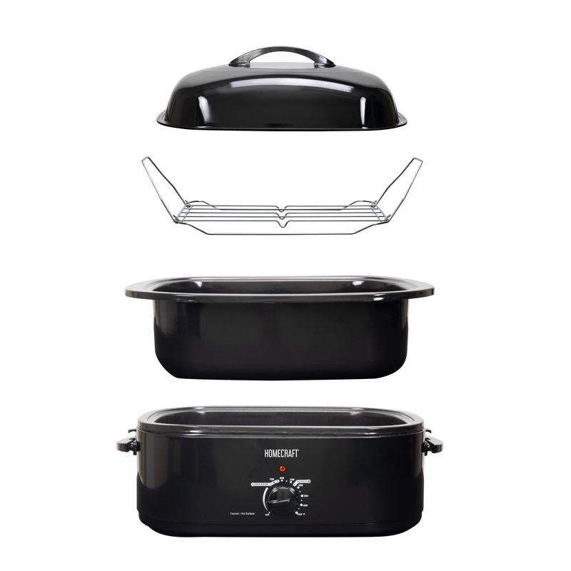 Homecraft HCRO18BK 18 Qt. Professional Black Roaster Oven | Wayfair
