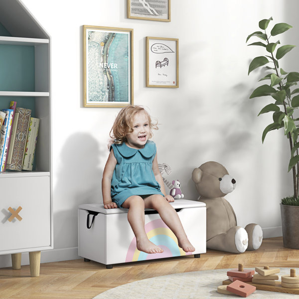 Isabelle & Max™ Marshgate Manufactured Wood Toy Storage Bench | Wayfair