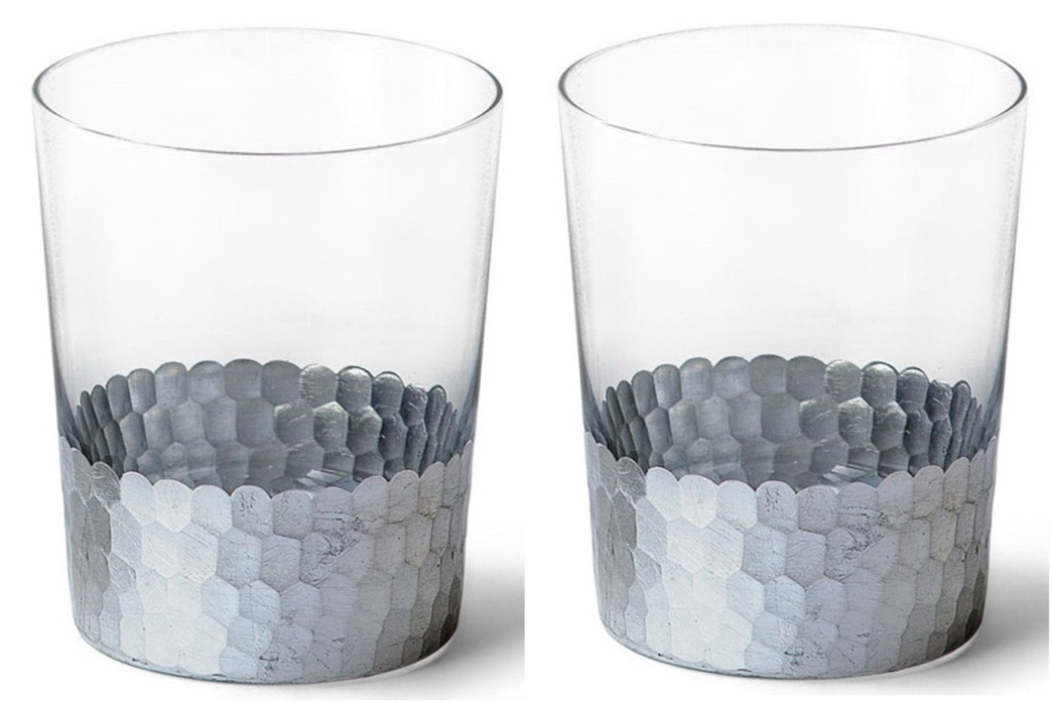 Winston Porter 2 Piece Glass Tabletop Votive Holder Set | Wayfair