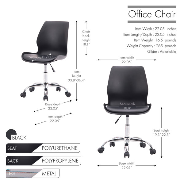 Ebern Designs Cleome Office Chair & Reviews | Wayfair