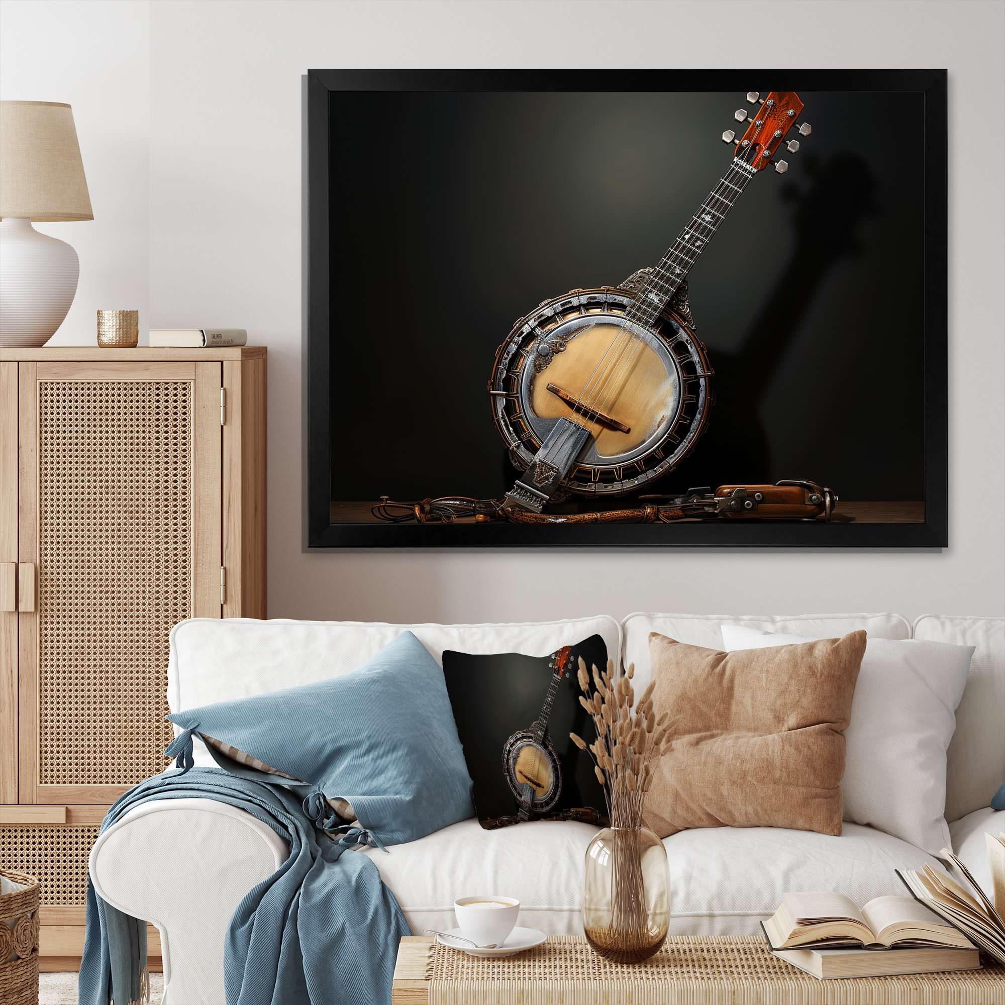 Latitude Run® Golden Oak Banjo Resonance I - Music Wall Art | Wayfair