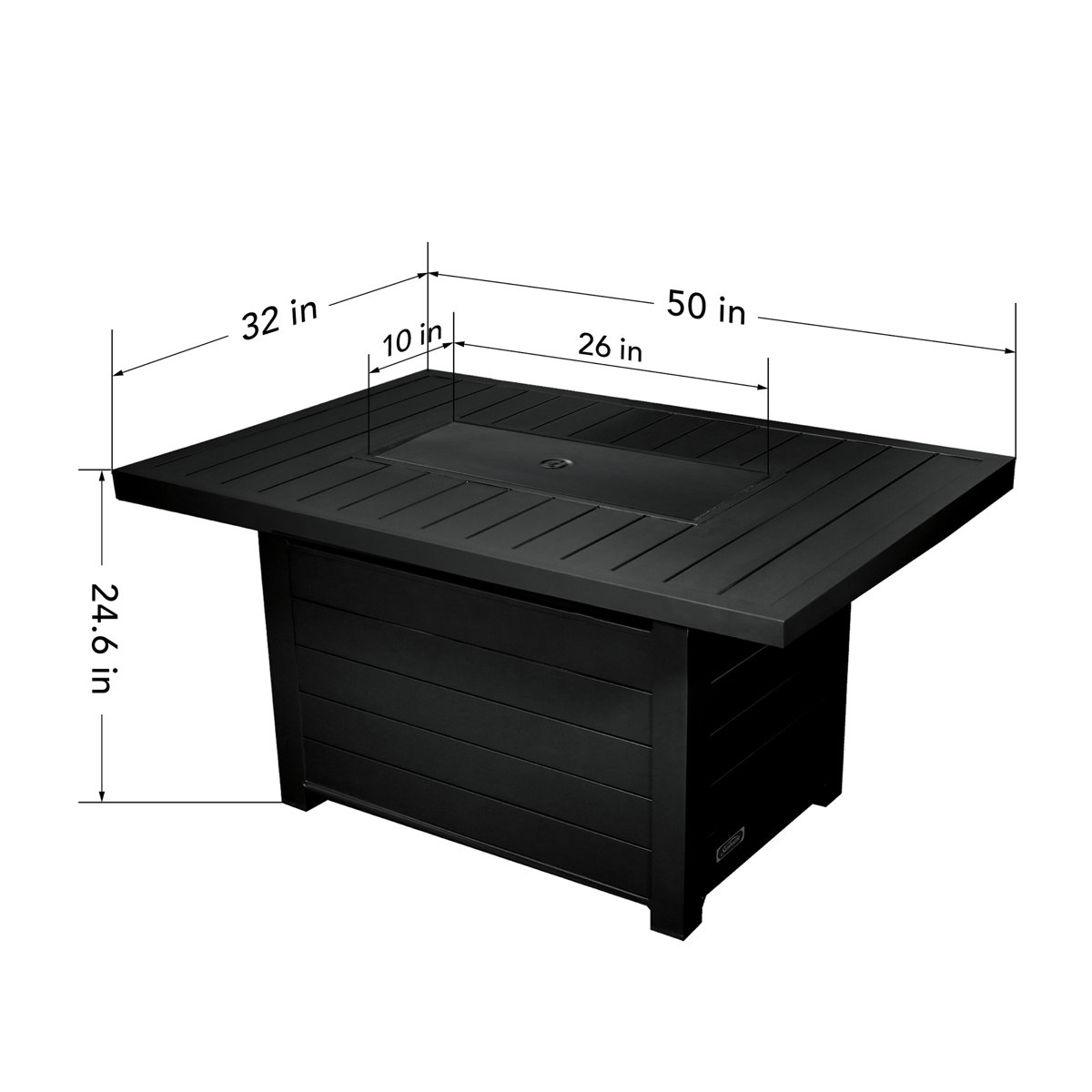 Sunbeam Serenity Aluminum Propane/Natural Gas Fire Pit Table & Reviews ...