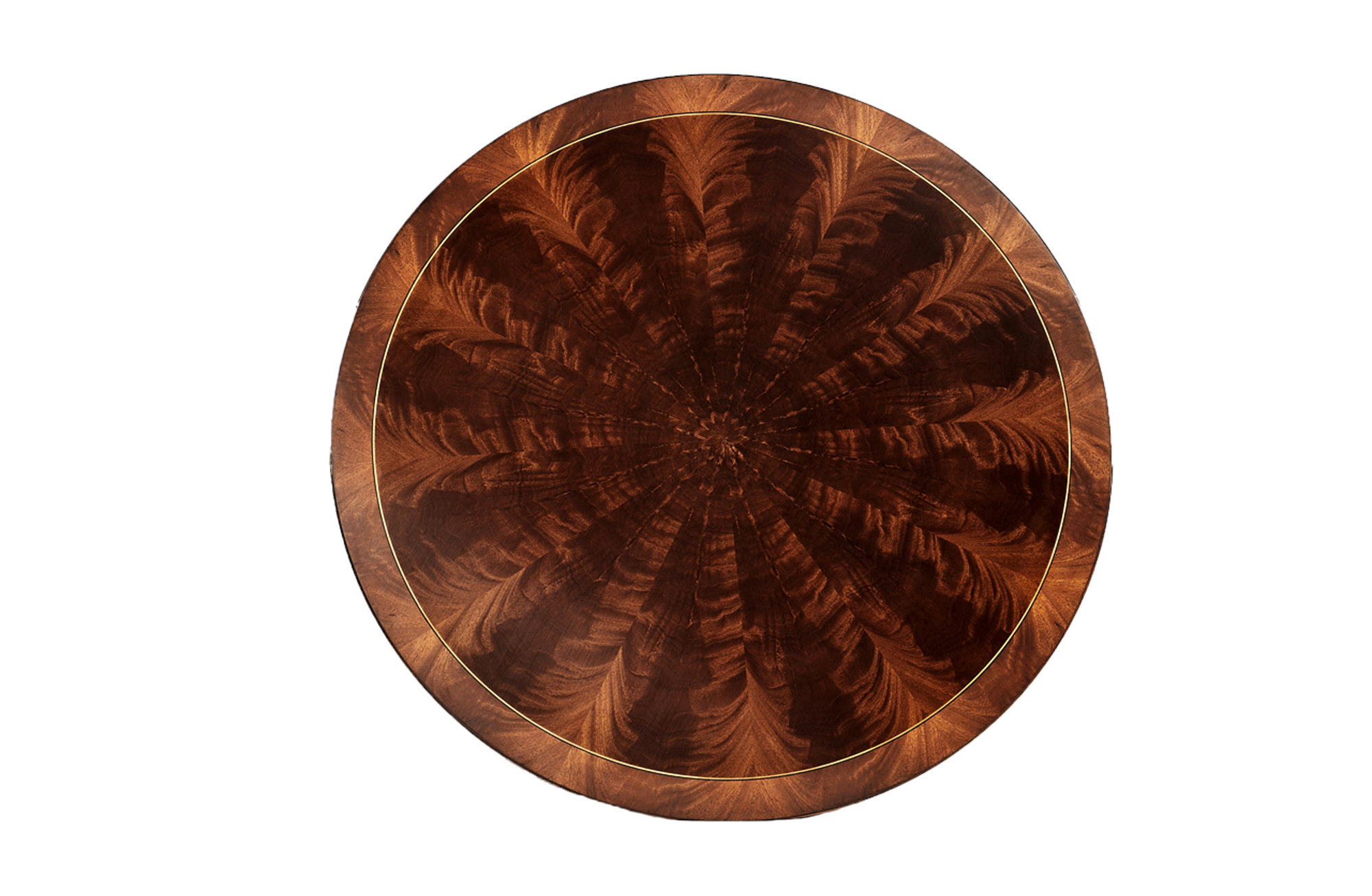 AP Exclusives Large Traditional Pie-cut Flame Mahogany Lazy Susan | Wayfair
