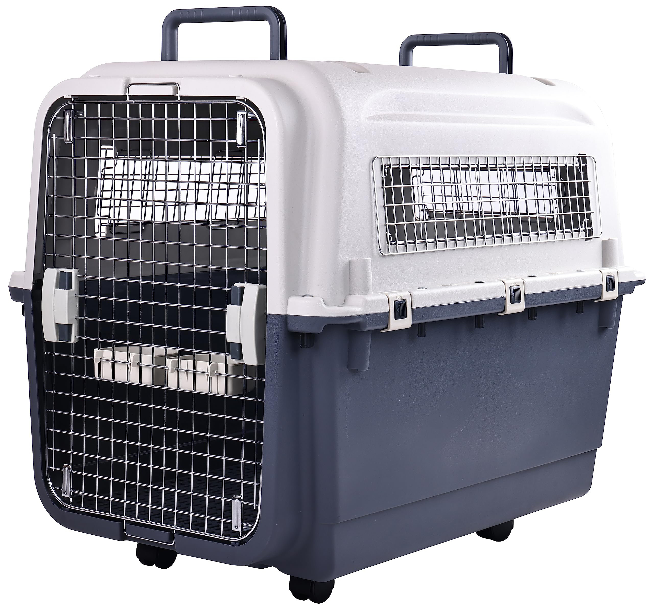Tucker Murphy Pet™ SMUG Plastic Kennels Pet Carrier Rolling Plastic ...
