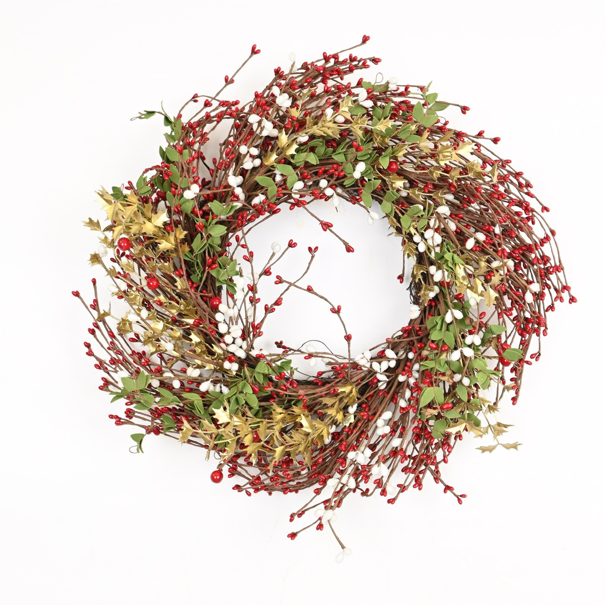 Ophelia & Co. 18" Artificial Farmhouse Grapevine Twig Mini Eucalyptus ...