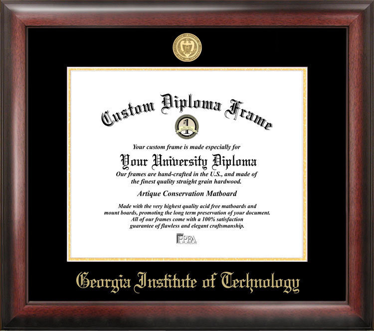 Campus Images NCAA Georgia Tech Yellow Jackets Gold Embossed Diploma ...