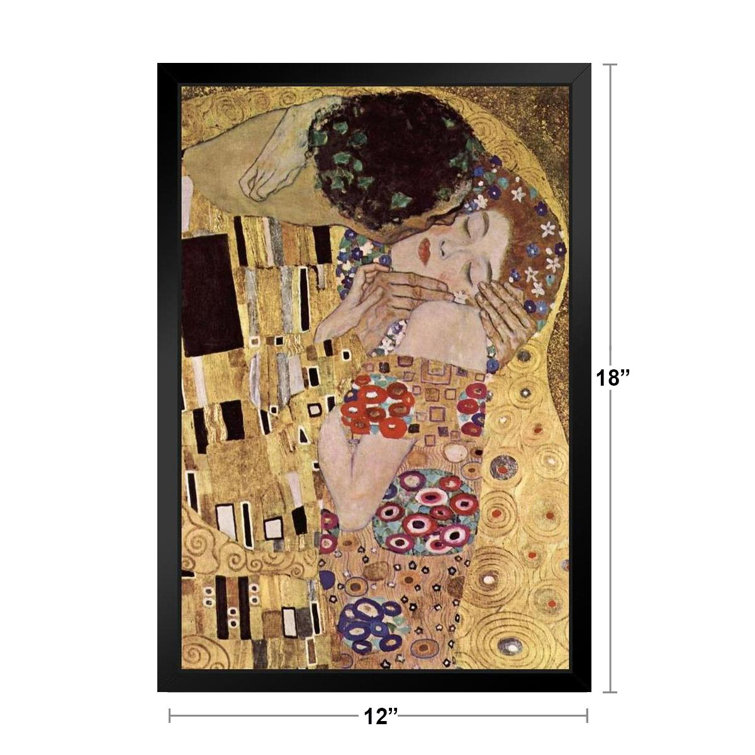 Vault W Artwork Gustav Klimt The Kiss Austrian Symbolist Painter Golden ...