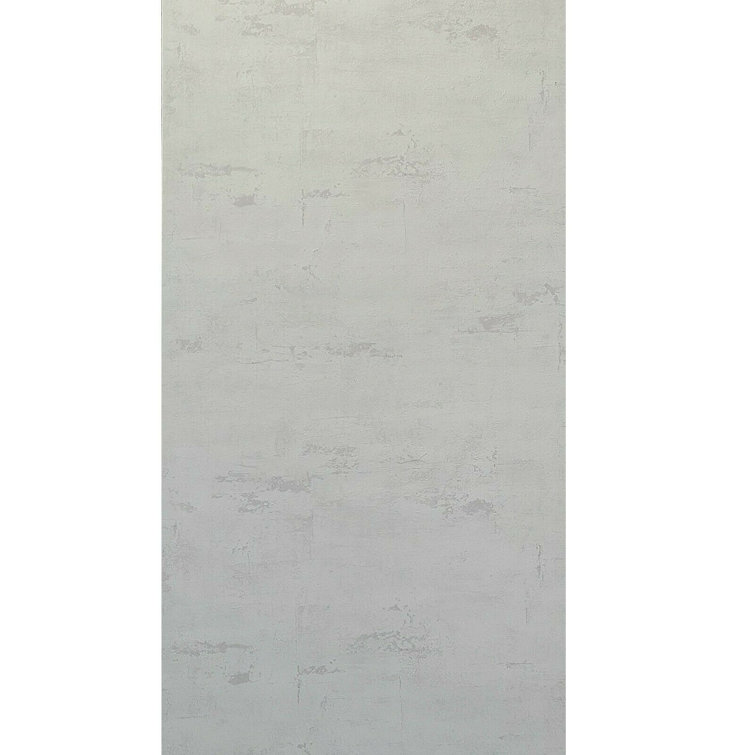 17 Stories Matt Off White Modern Wallpaper Textured Realistic Faux ...