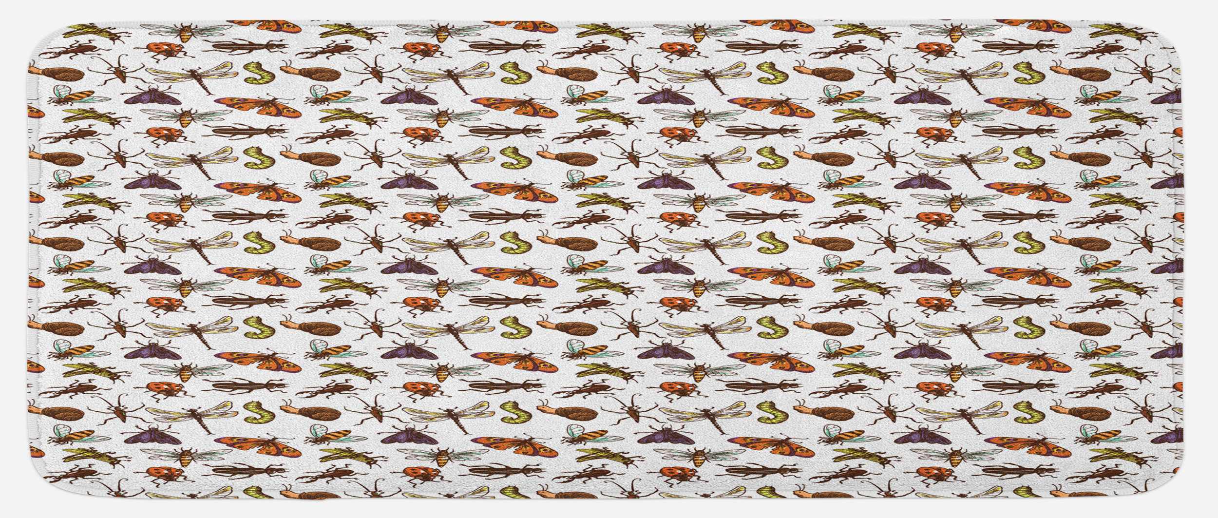 East Urban Home Bugs Kitchen Mat | Wayfair