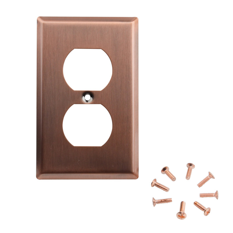 Akicon 2-Gang Duplex Outlet Wall Plate | Wayfair