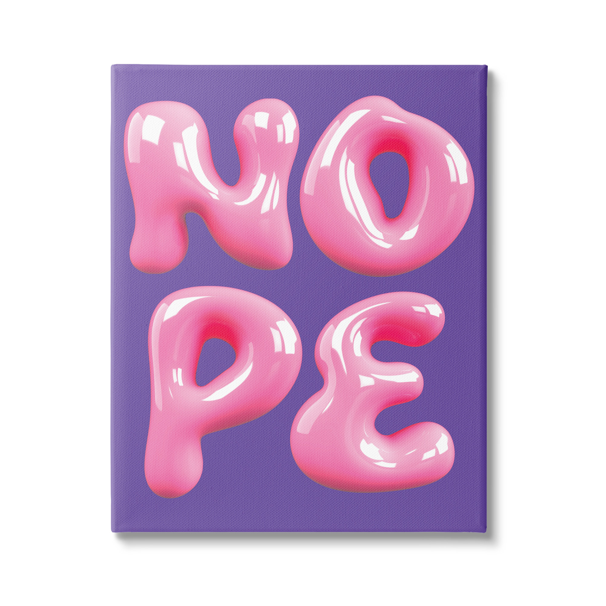 Trinx Abstract Nope Bold Text Canvas Wall Art by House of Lulu | Wayfair
