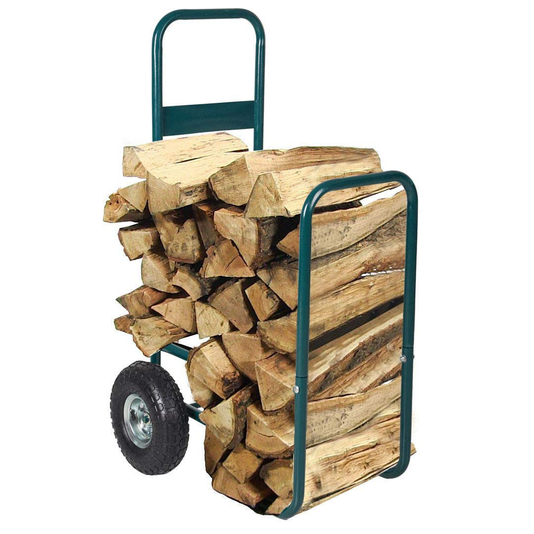 WFX Utility™ Guerneville Firewood Log Cart Carrier Storage Holder | Wayfair