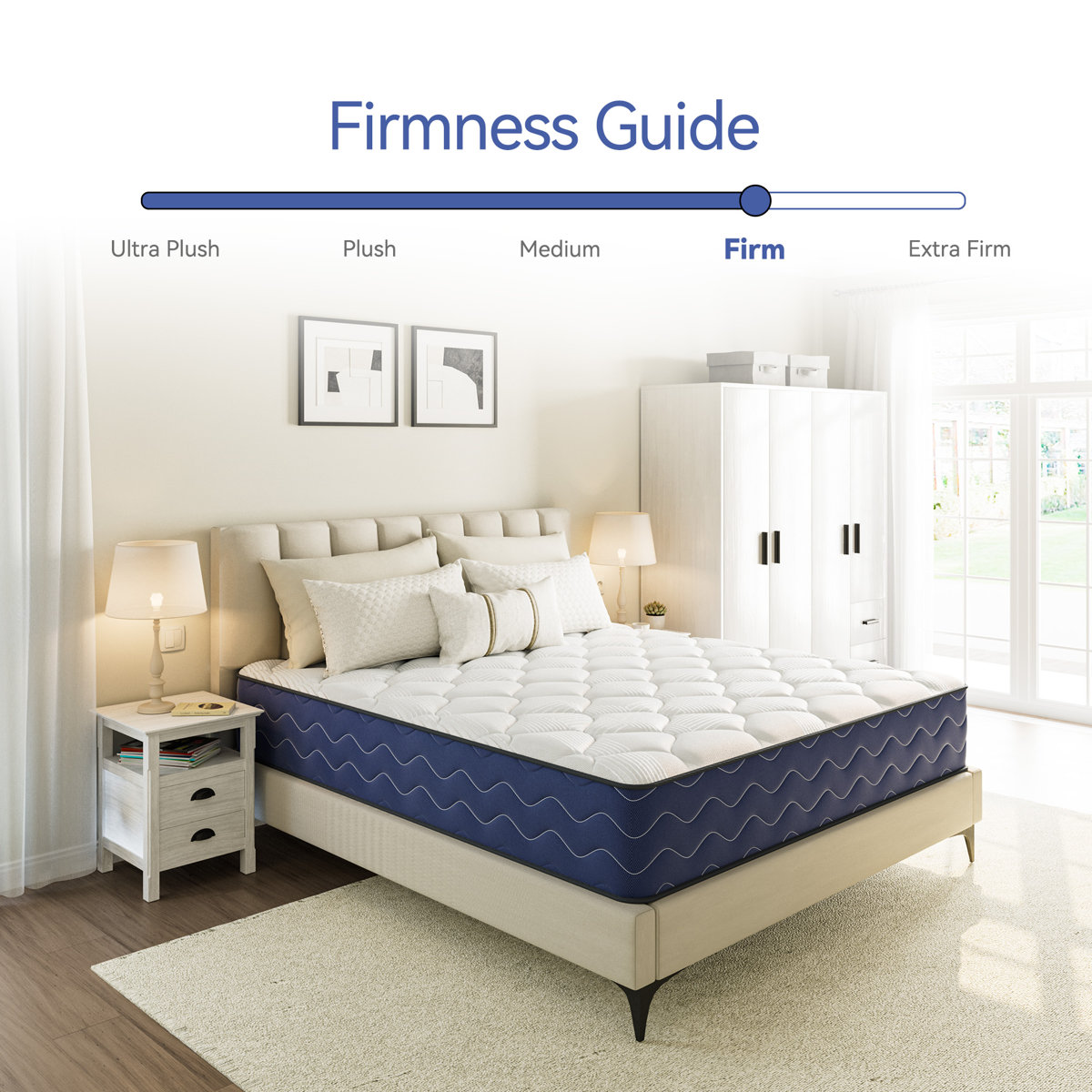 Alwyn Home Cool 8“ /10”/12” Firm Gel Memory Foam Pocket Spring Hybrid ...