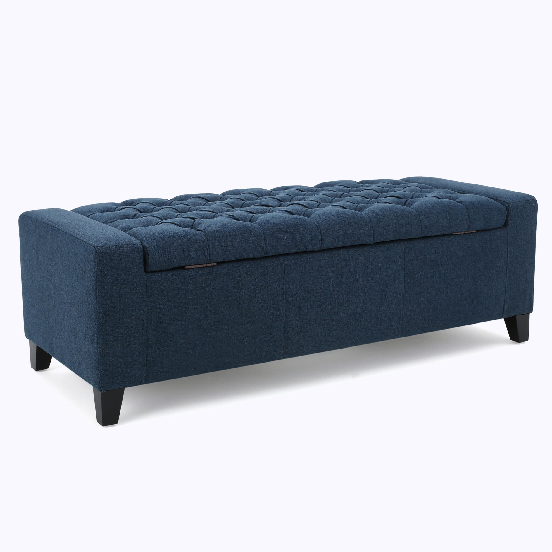 Latitude Run® Polyester Upholstered Storage Bench | Wayfair