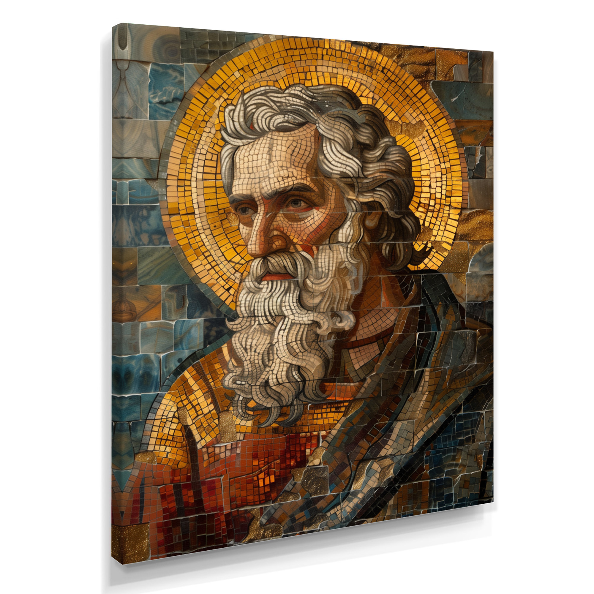 Fleur De Lis Living Byzantine Mosaic Of King Arthur Iii - Portraits ...