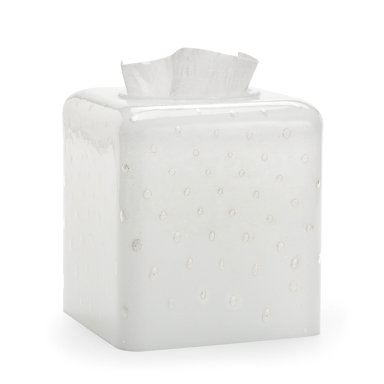 Labrazel Contessa White Tissue Box Cover | Wayfair