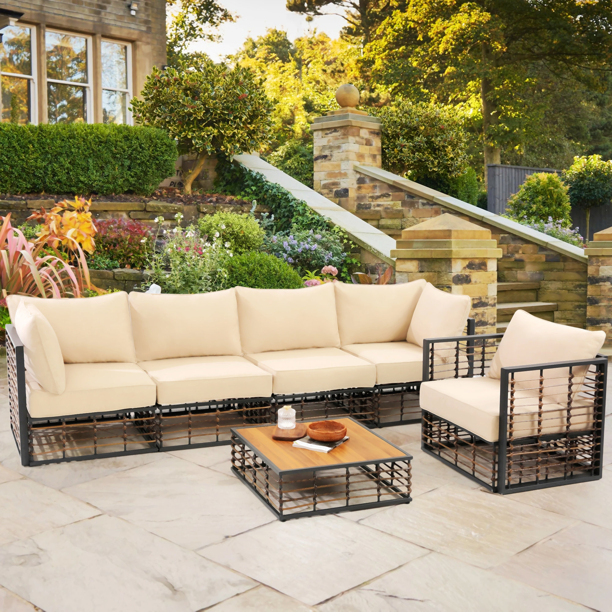 Latitude Run® 6-Piece Wicker Patio Furniture Set | Wayfair