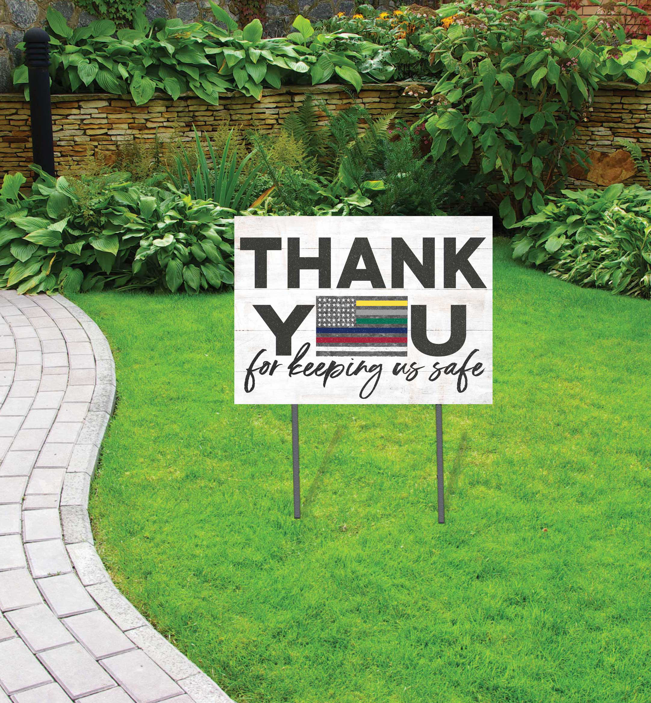 Trinx 18X24 Thank You First Responders Lawn Sign - Wayfair Canada