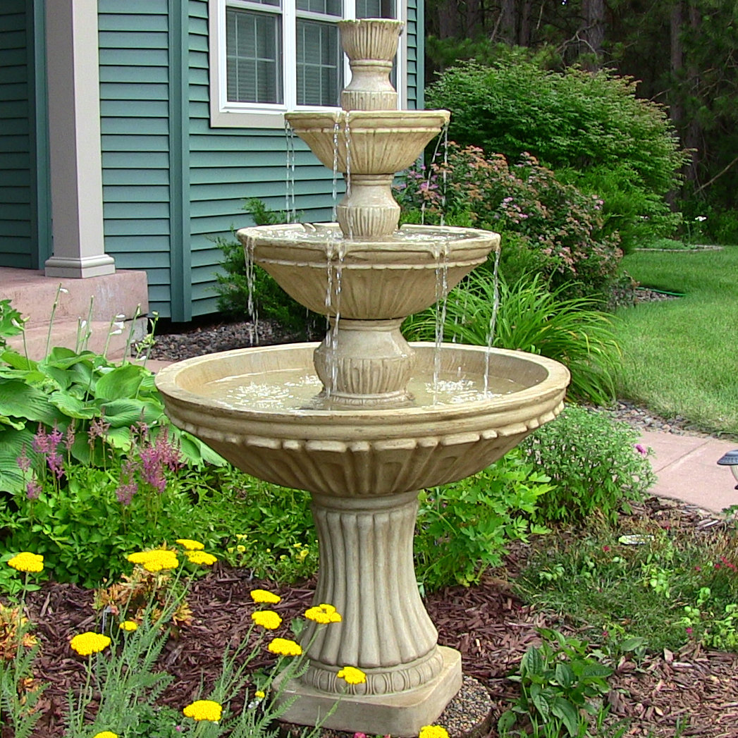 Astoria Grand Duprey Classic Designer Traditional Polystone 3-Tier ...