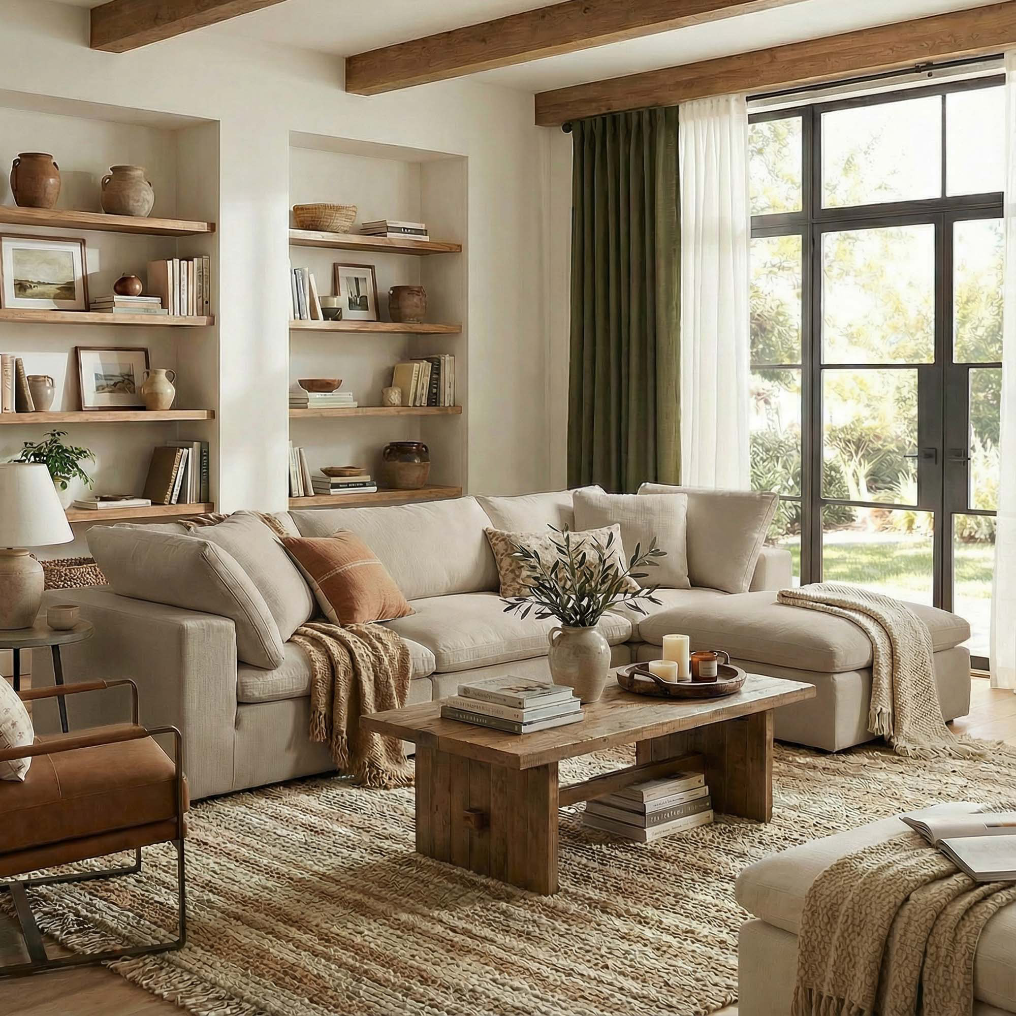 Wrought Studio Calana Luxe 4-Piece Modular Sectional With Ottoman ...
