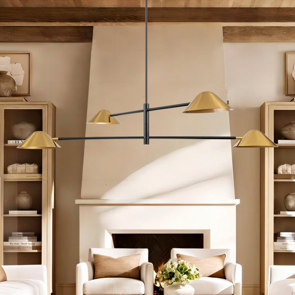 Willa Arlo Interiors Clearmont 4 - Light Dimmable Sputnik Modern Linear ...