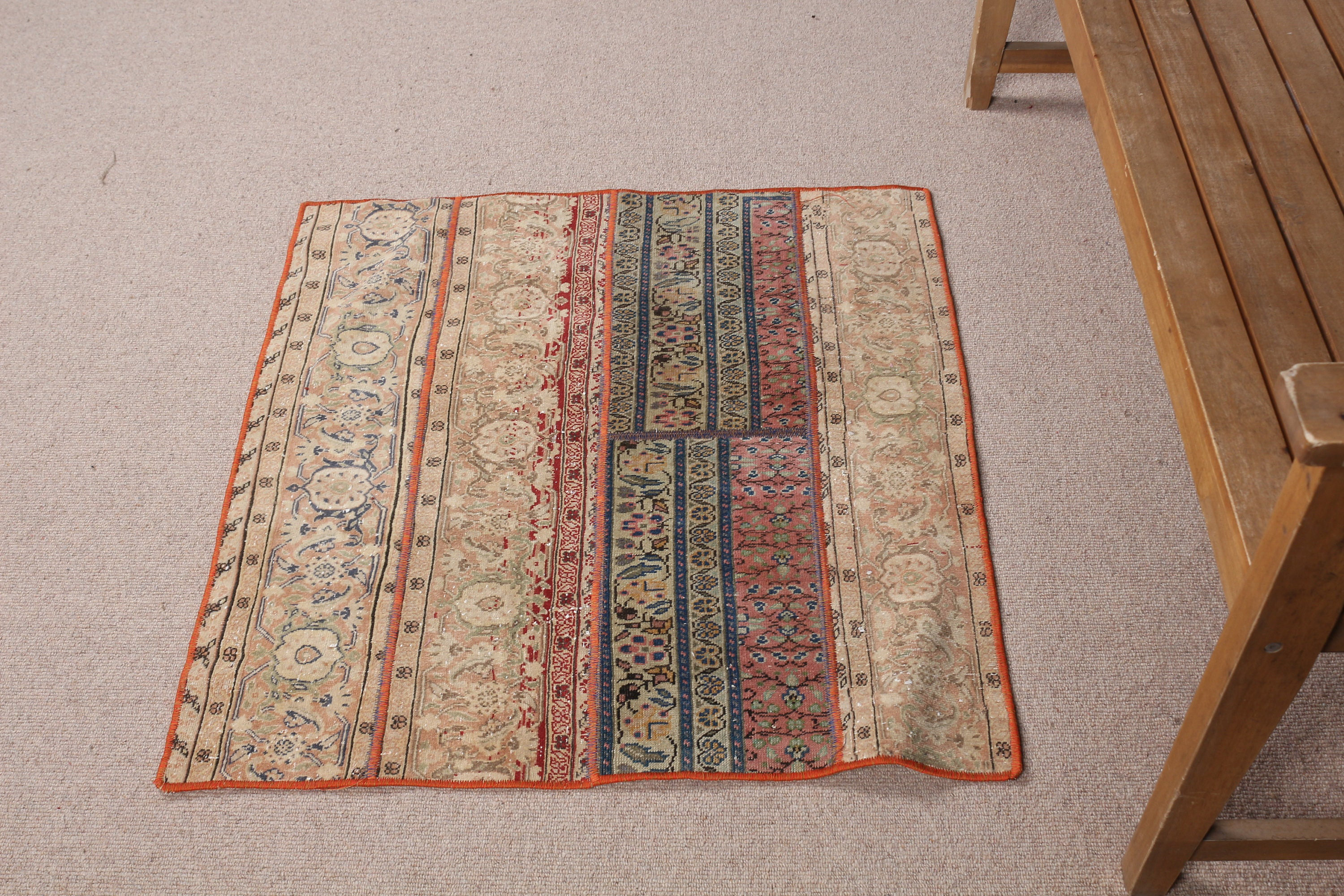 Astoria Grand Vintage Turkish Patchwork Rug Ideal For Entry Adds A ...