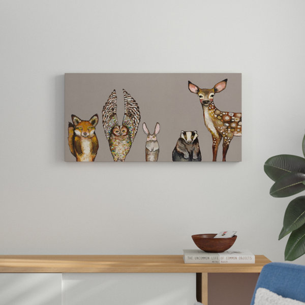 Ebern Designs Forest Animals by Eli Halpin - Wrapped Canvas Print ...