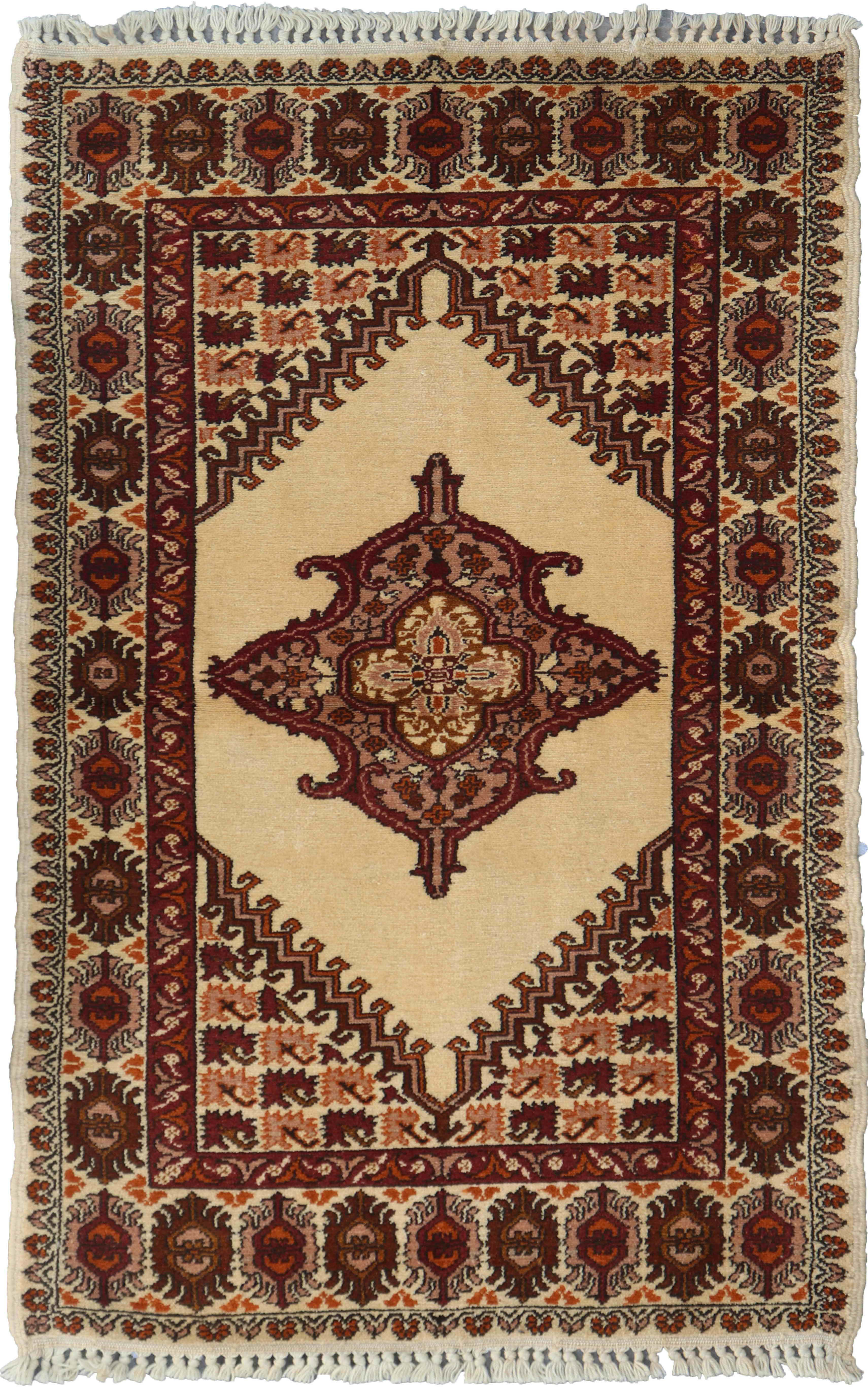 Latitude Vive Ajsha Handwoven 100% Wool Beige/Brown Rug | Wayfair.co.uk