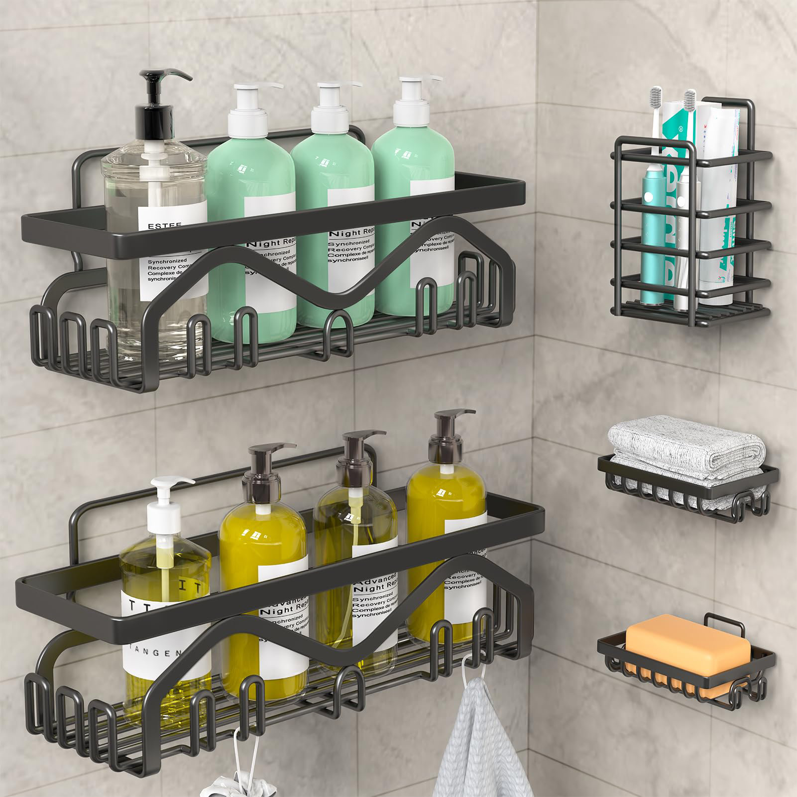 GLOBAL GIRLS LLC Floating Shelves Wall Stainless Steel Shower Shelf ...