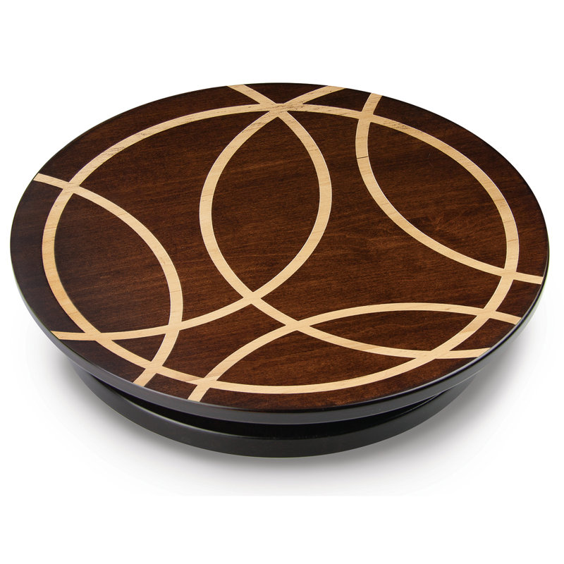 World Menagerie Brickner Intersecting Lines Lazy Susan & Reviews | Wayfair