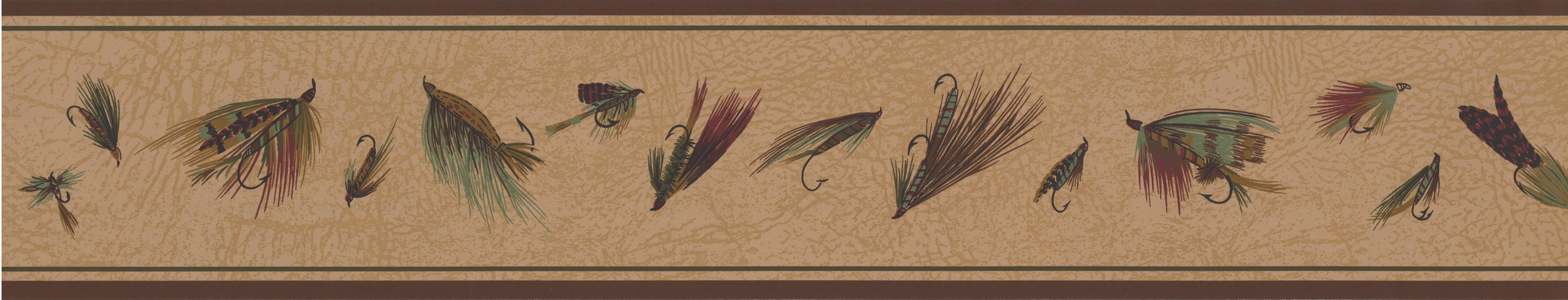 CONCORD WALLCOVERINGS ™ Fishing Hooks 15' L x 4.5" W Abstract Wallpaper ...