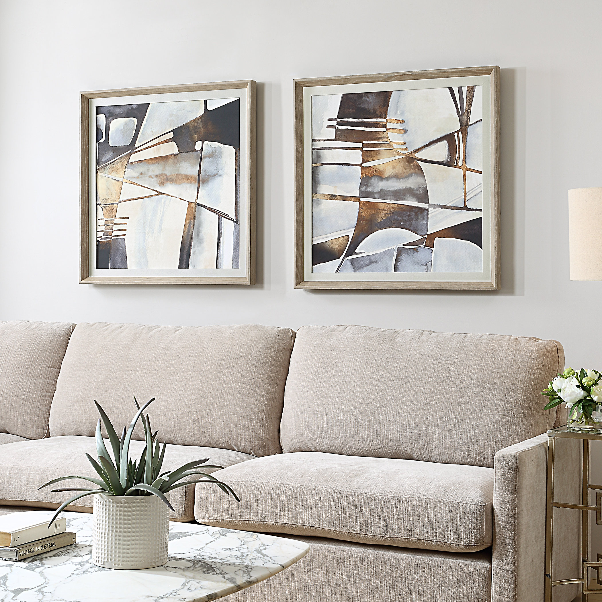 Uttermost Vetrina Framed Abstract Prints | Wayfair
