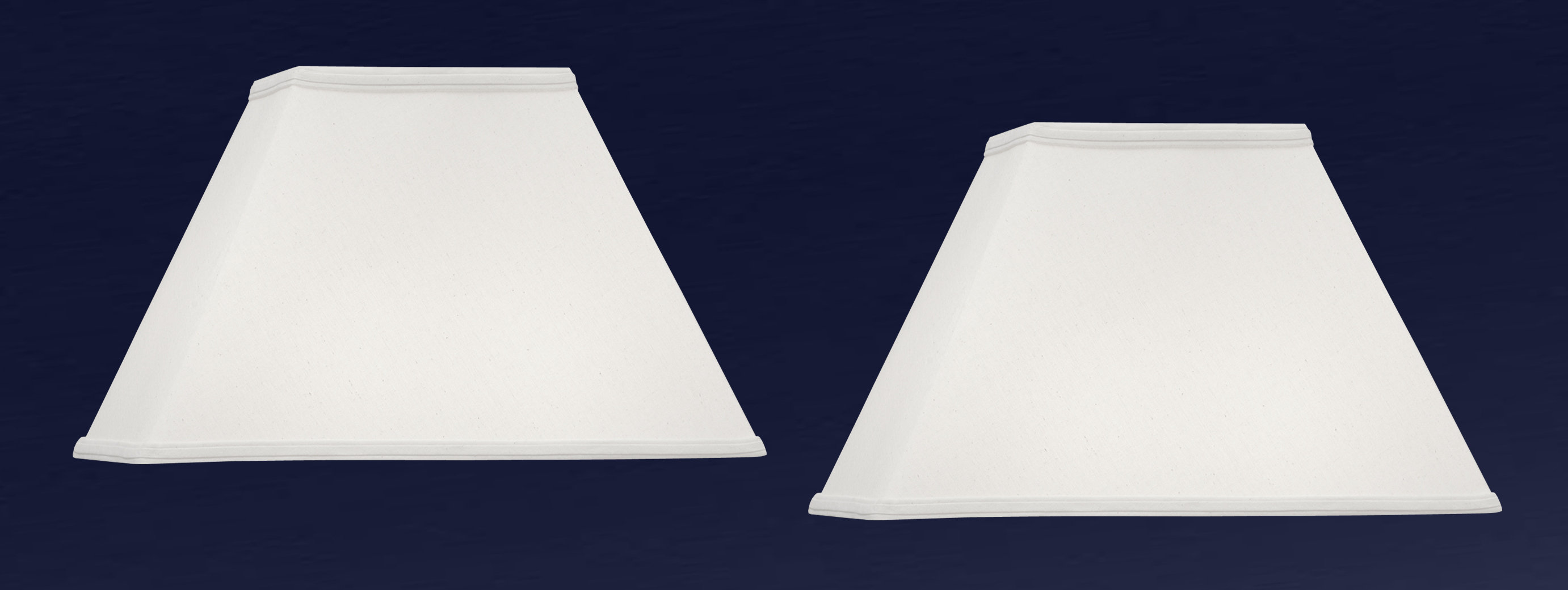 Medallion Lighting 9.5" H x 9" W Linen Rectangular Lamp Shade ( Spider ...