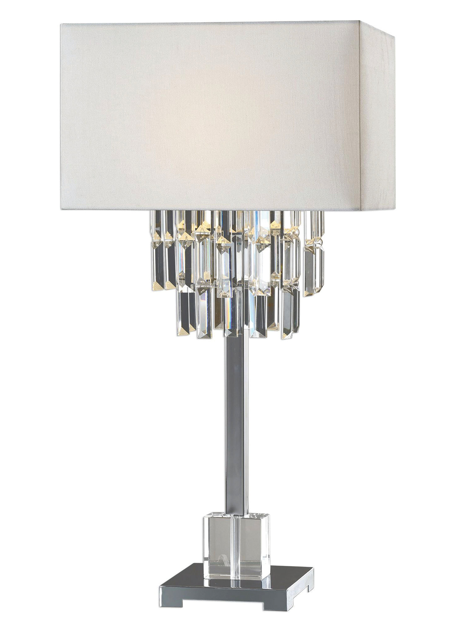 Canora Grey 29Cm Silver/Transparent Table Lamp | Wayfair.co.uk