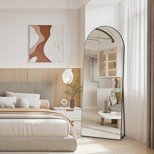 Latitude Run® Alvy Arched Full Length Mirror, Floor Body Mirror, Wall ...