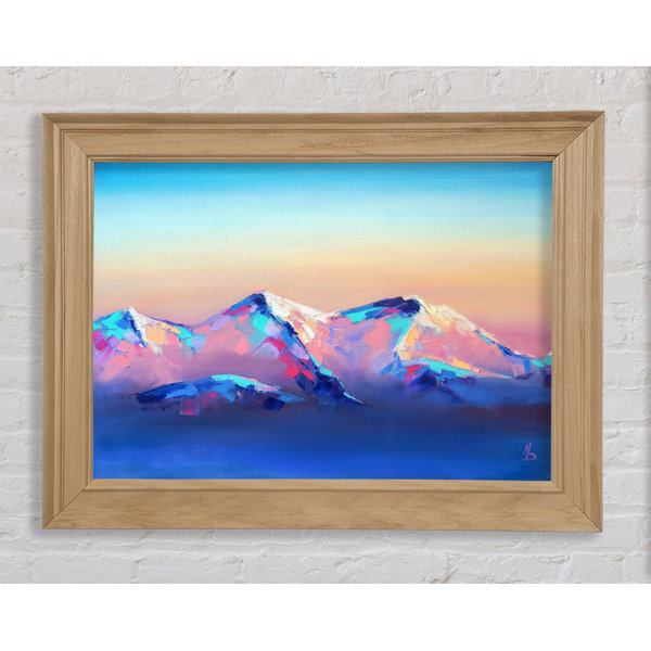 Bright Star Peak Of The Vibrant Mountains - Single Picture Frame Print ...