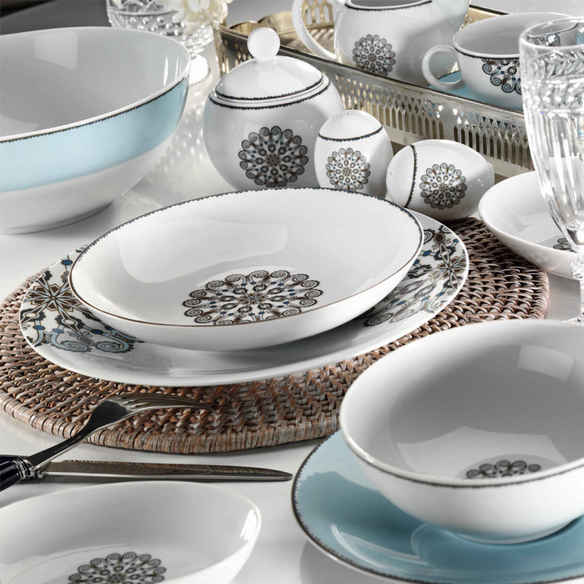 Bless international East Urban Home Porcelain China Dinnerware Set ...