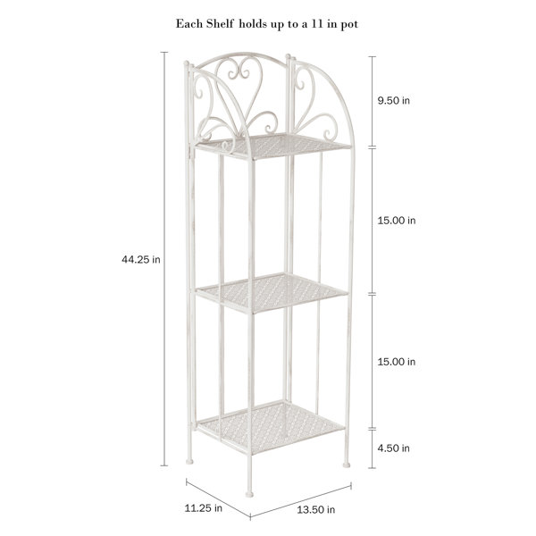 Laurel Foundry Modern Farmhouse® Peirce Plant Stand 3-Tier Vertical ...