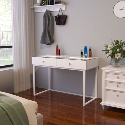 Glass Top Dressing Tables You'll Love | Wayfair.co.uk