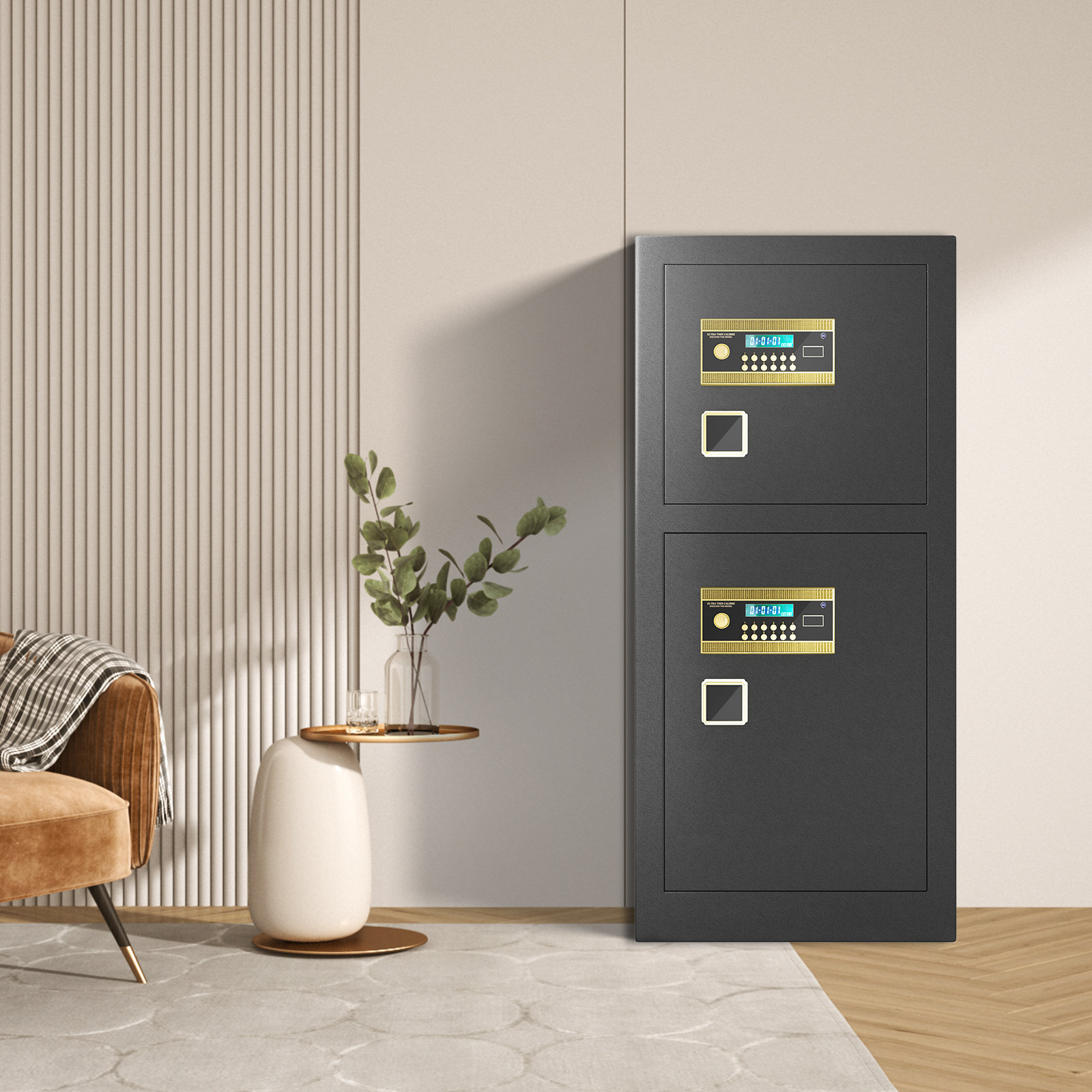 Re Labida Floor Large Security Safe, Password & Key Safe,with An ...