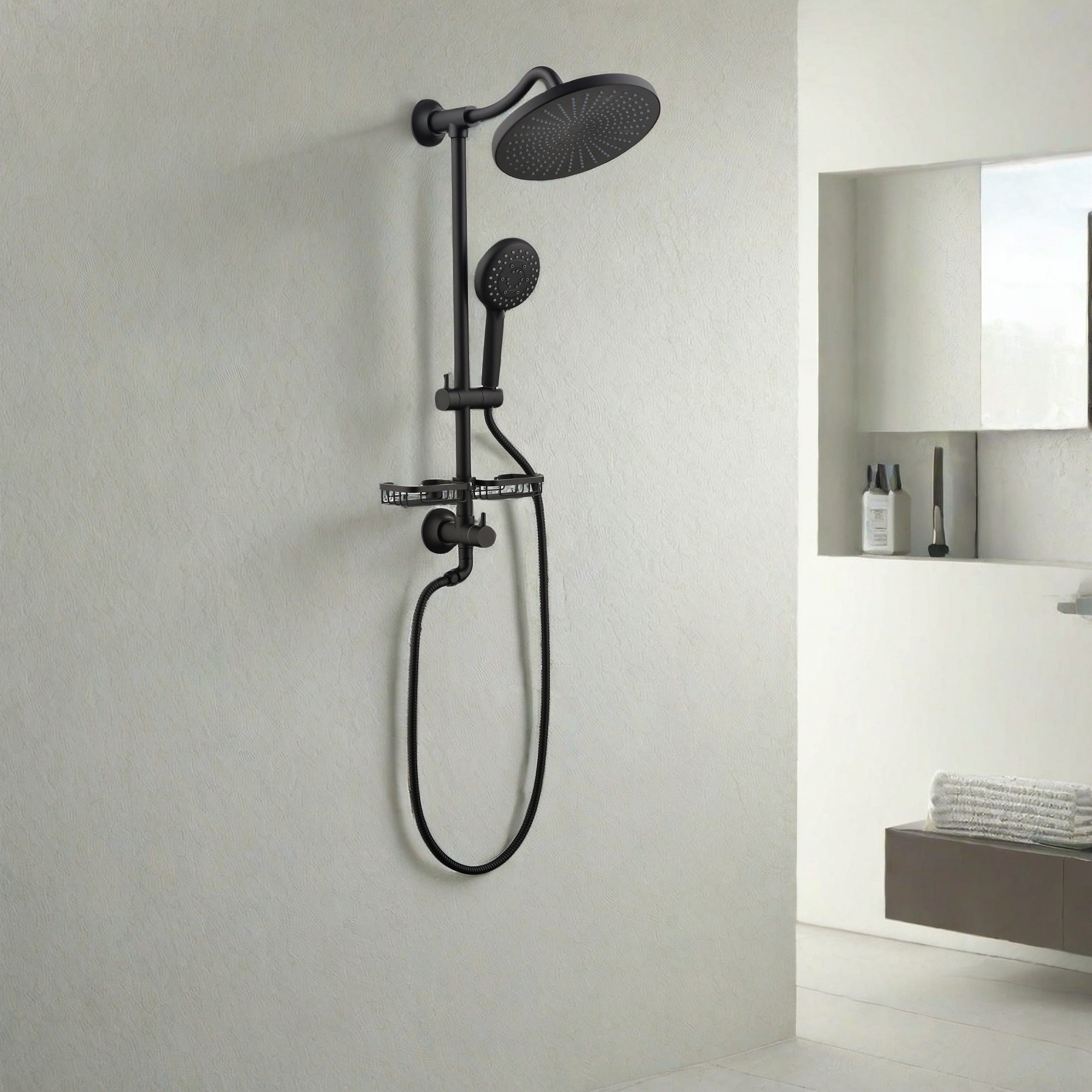 clihome Complete Shower System with Slide Bar & Reviews | Wayfair