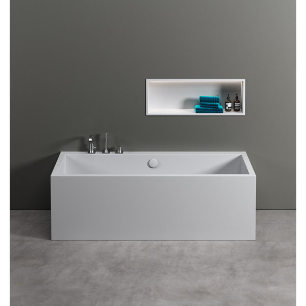 DecoMust 24.4"x8.66"x 3.93" Stainless Steel 18 Gauge White Cream ...