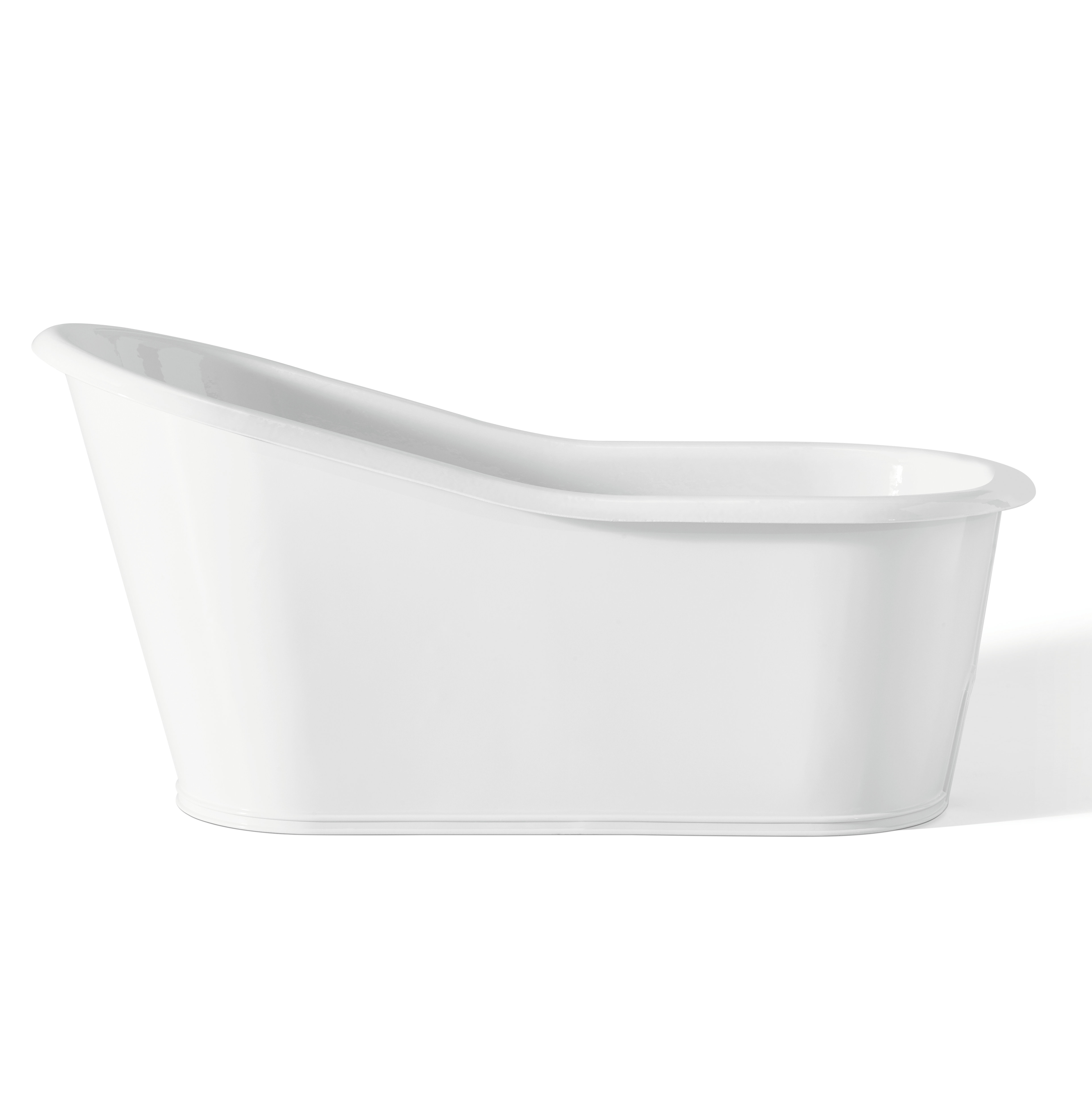 Brayden Studio Boush 68" x 30" Standard Soaking Cast Iron Bathtub ...