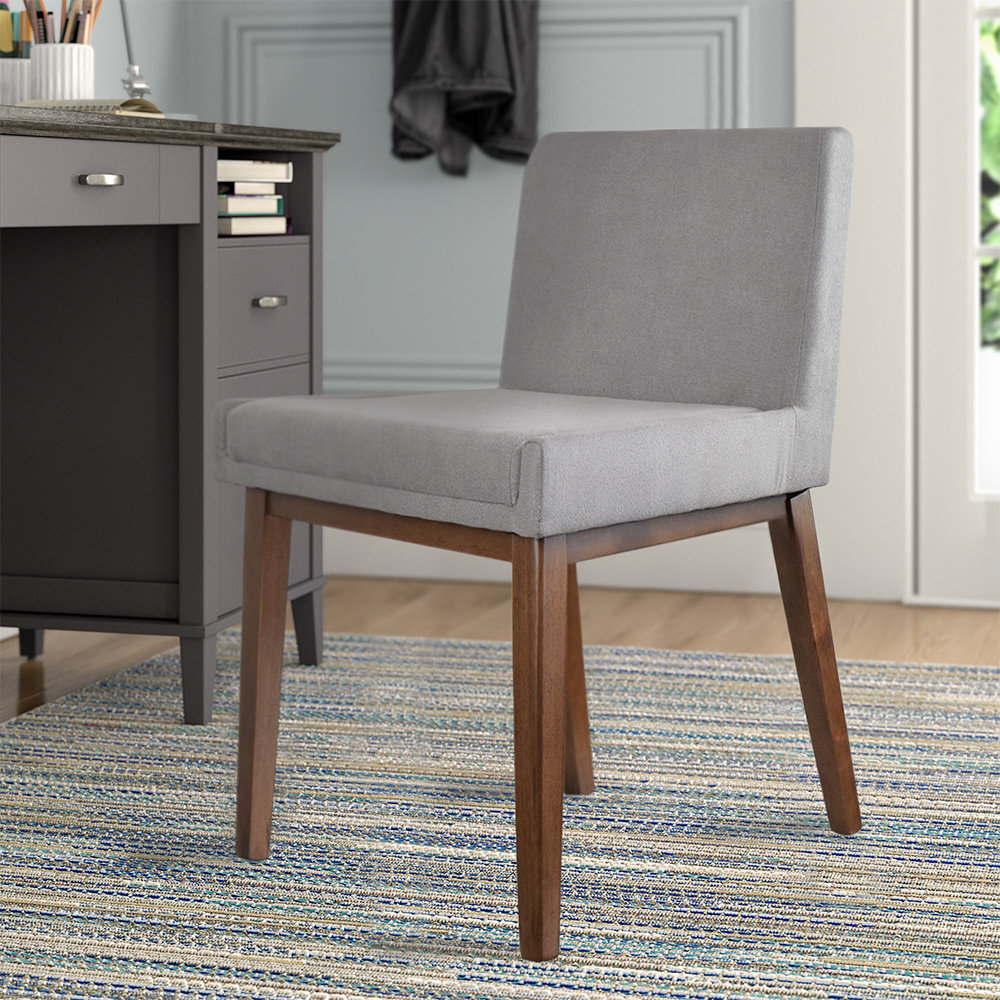 Corrigan Studio® Harwell Solid Real Wood Dining Chair Upholstered ...