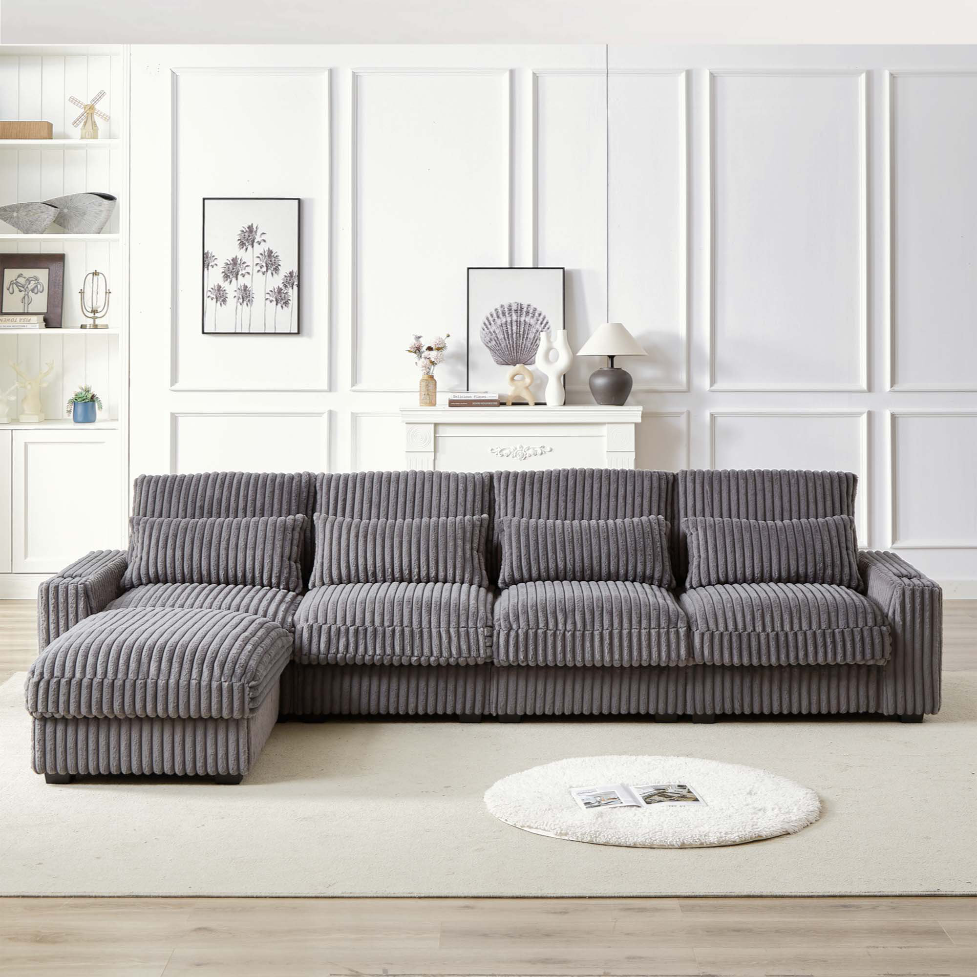 Latitude Run® Kitterman 4 - Piece Upholstered Sectional - Wayfair Canada
