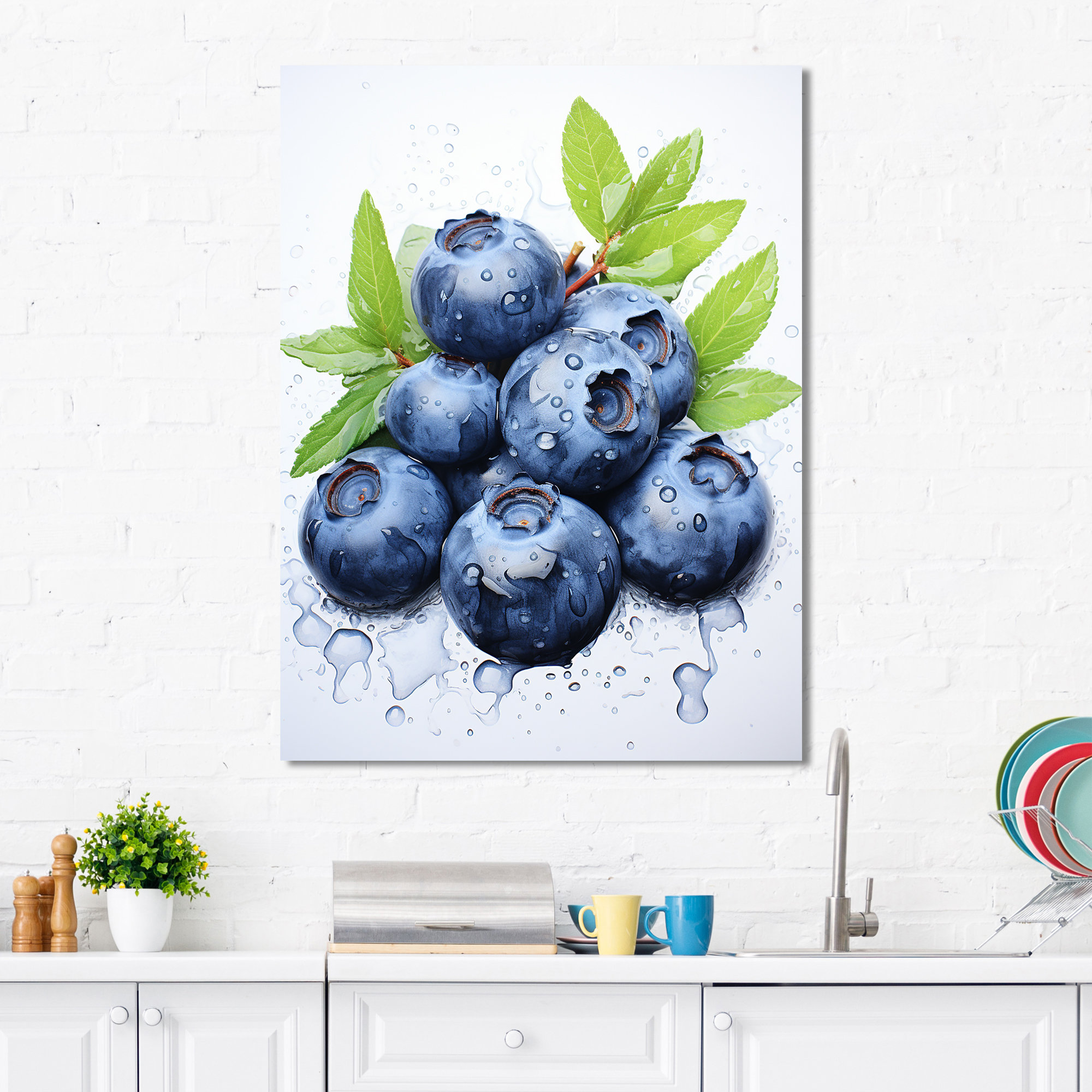 Winston Porter Ballet Blueberry Fruit Serenade IV - Fruits Wall Art ...
